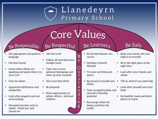 Core Values – Llanedeyrn Primary School